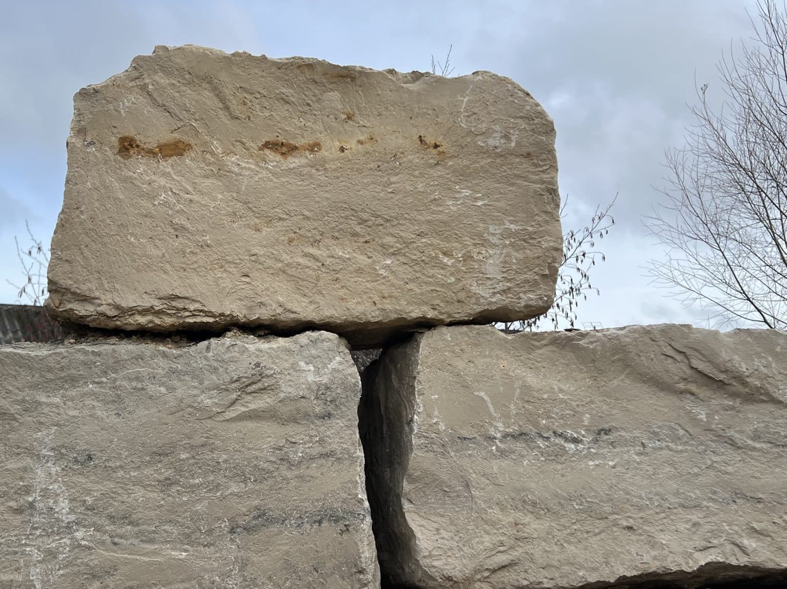 Jura Marmor Quaderstein Baustein Naturstein Steinblock auf Lager