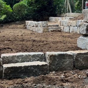 Muschelkalk Quaderstein mit geraden Kanten auf Lager